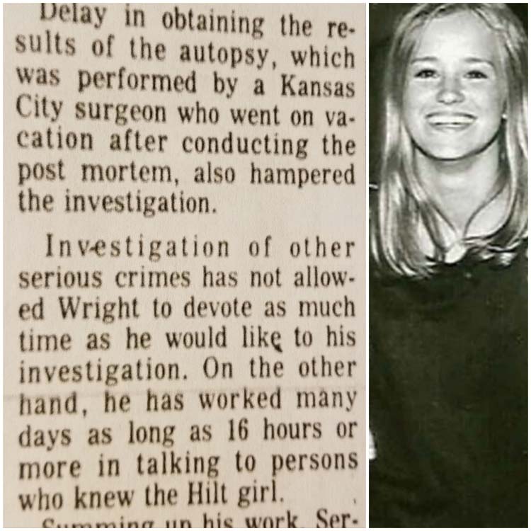 Remembering Teresa “Tess” Sue Hilt - Defrosting Cold Cases